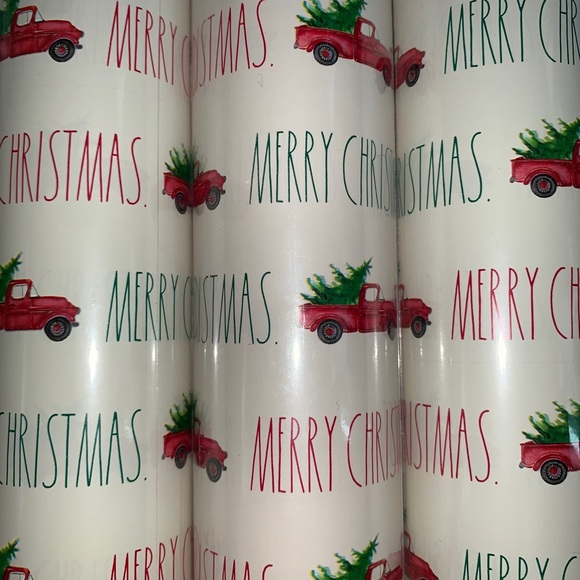 Rae Dunn | Accessories | Rae Dunn 3 Merry Christmas Truck Gift Wrap ...